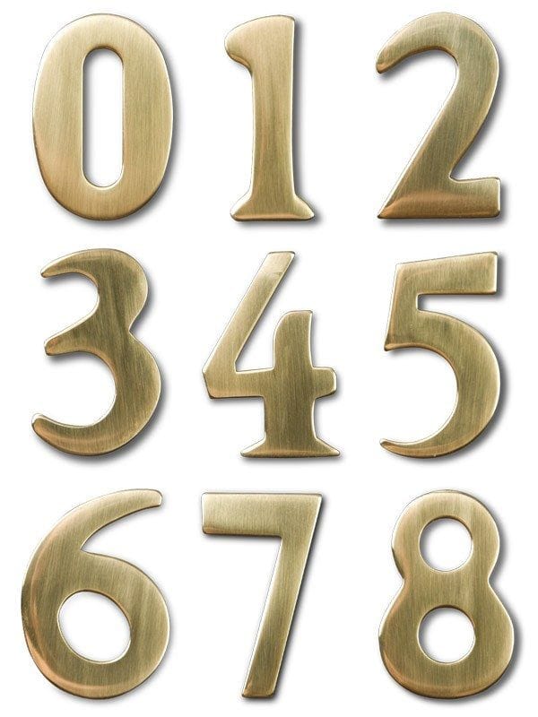 Imperial #1 Number Plate with 2-inch brass numbers – Carolina Mailboxes ...