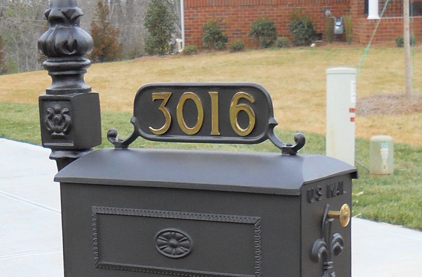 3 Inch Brass Number – Carolina Mailboxes, Inc.
